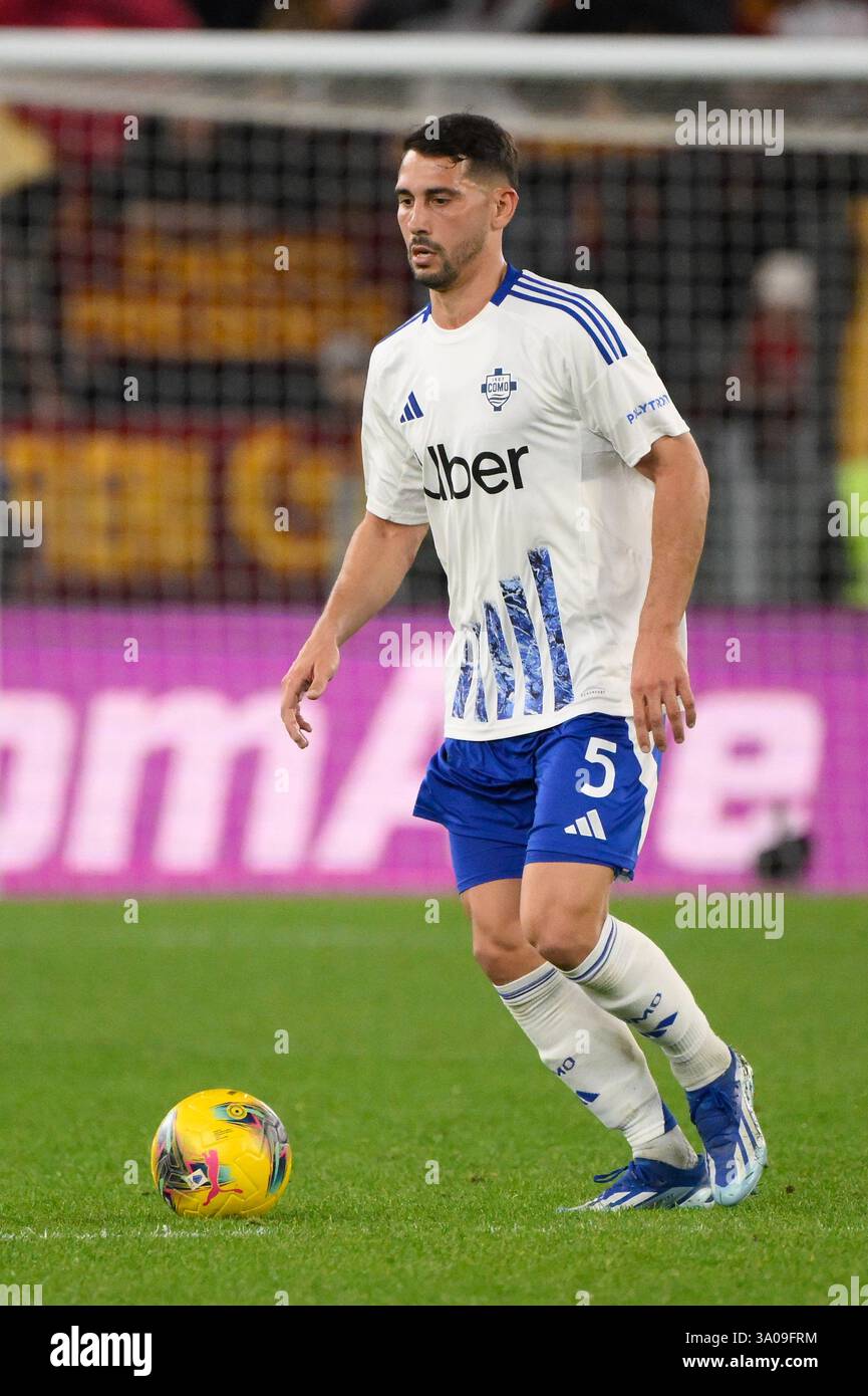 Rome, Italy. 02nd Mar, 2025. Comoâ??s Edoardo Goldaniga during the ...