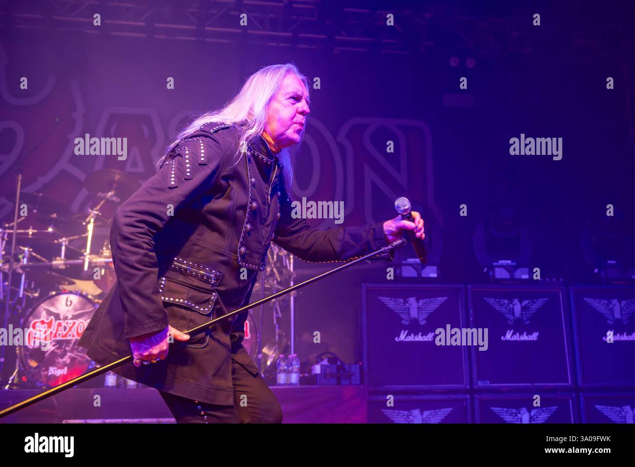 February 26, 2025: Saxon singer Biff Byford plays a concert in Milan ...