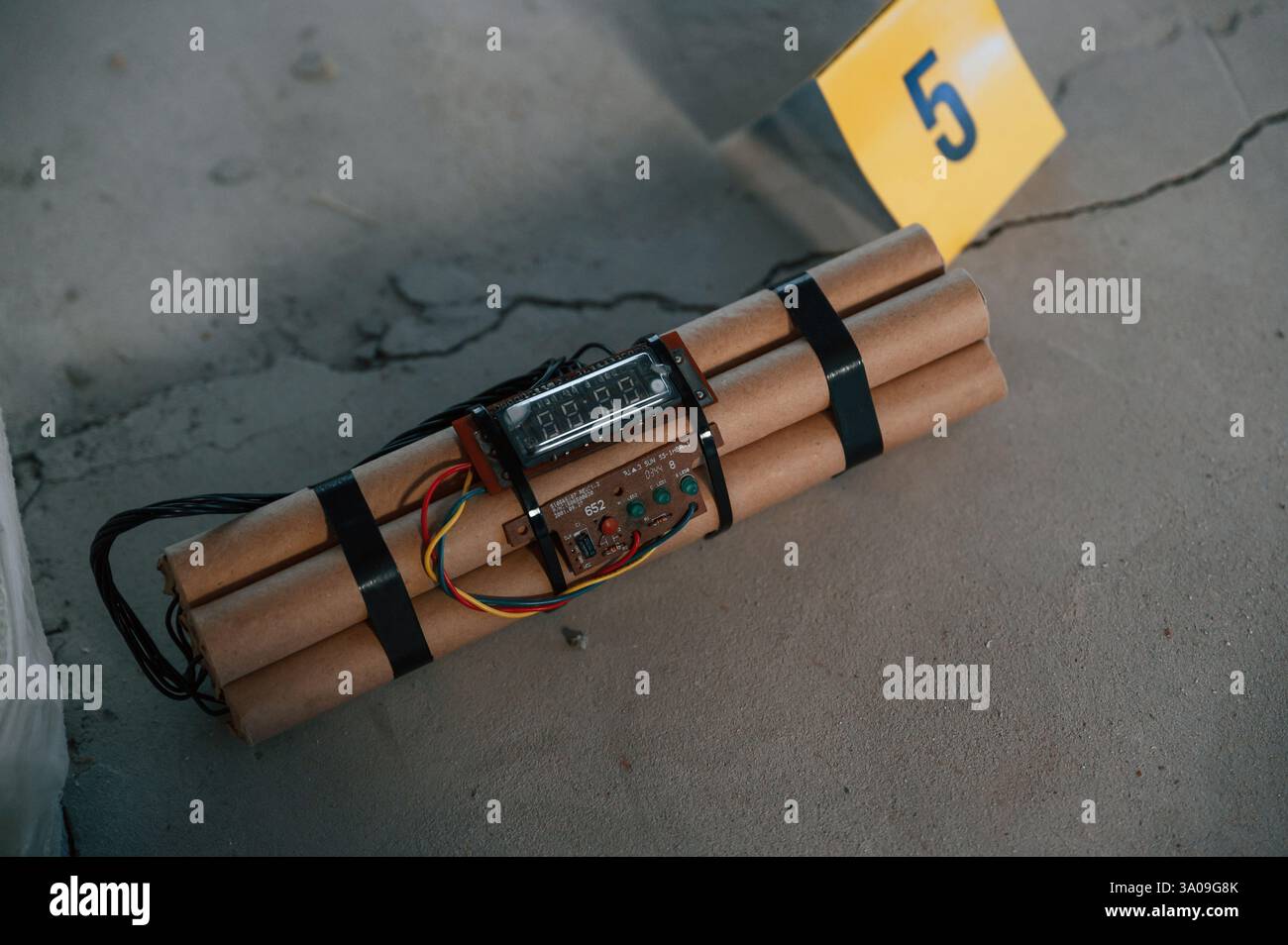 Clue number five. Explosive bomb is indoors. Police investigation ...