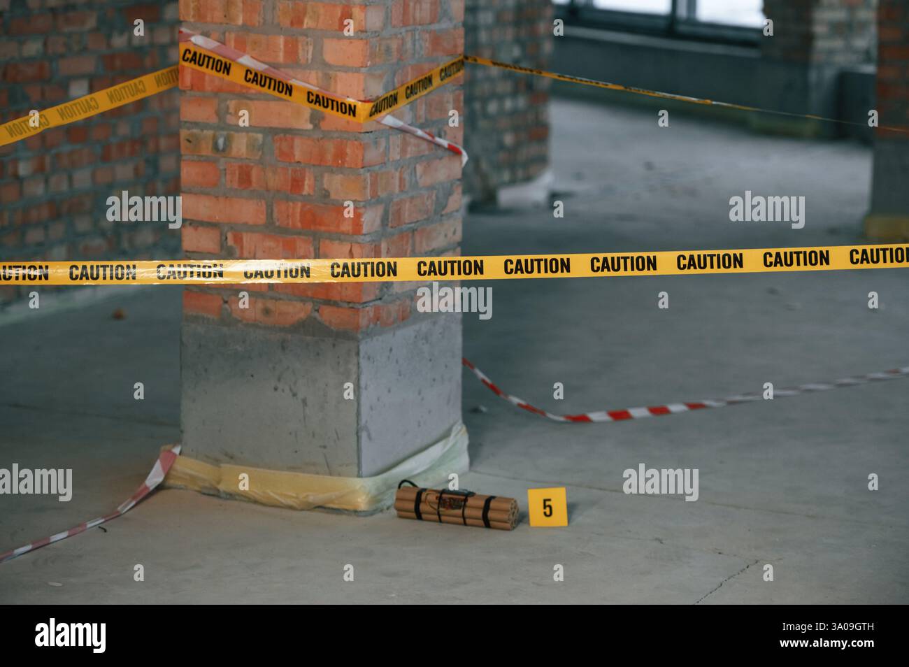 Clue number five. Explosive bomb is indoors. Police investigation ...