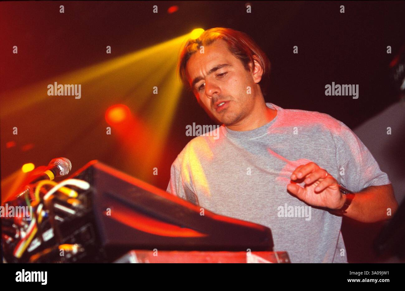 French DJ Laurent Garnier performing at the Astoria London, 5th April ...