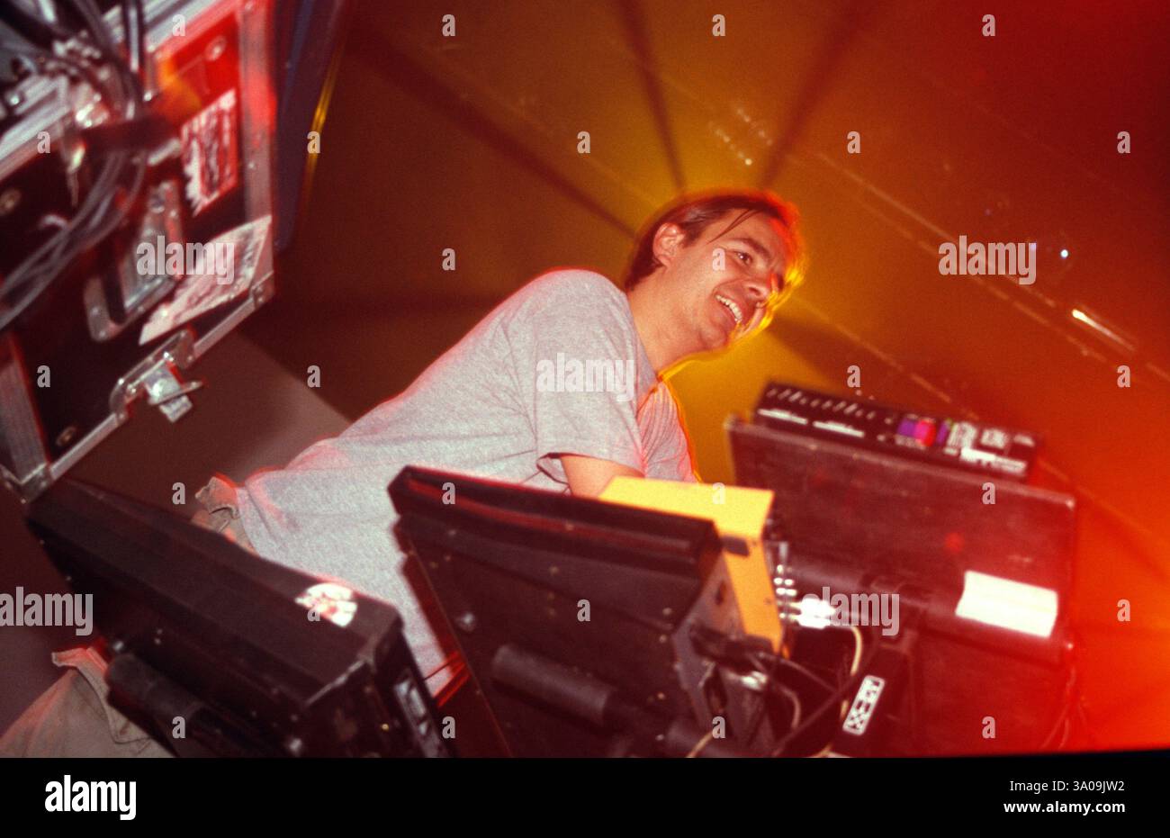 French DJ Laurent Garnier performing at the Astoria London, 5th April ...