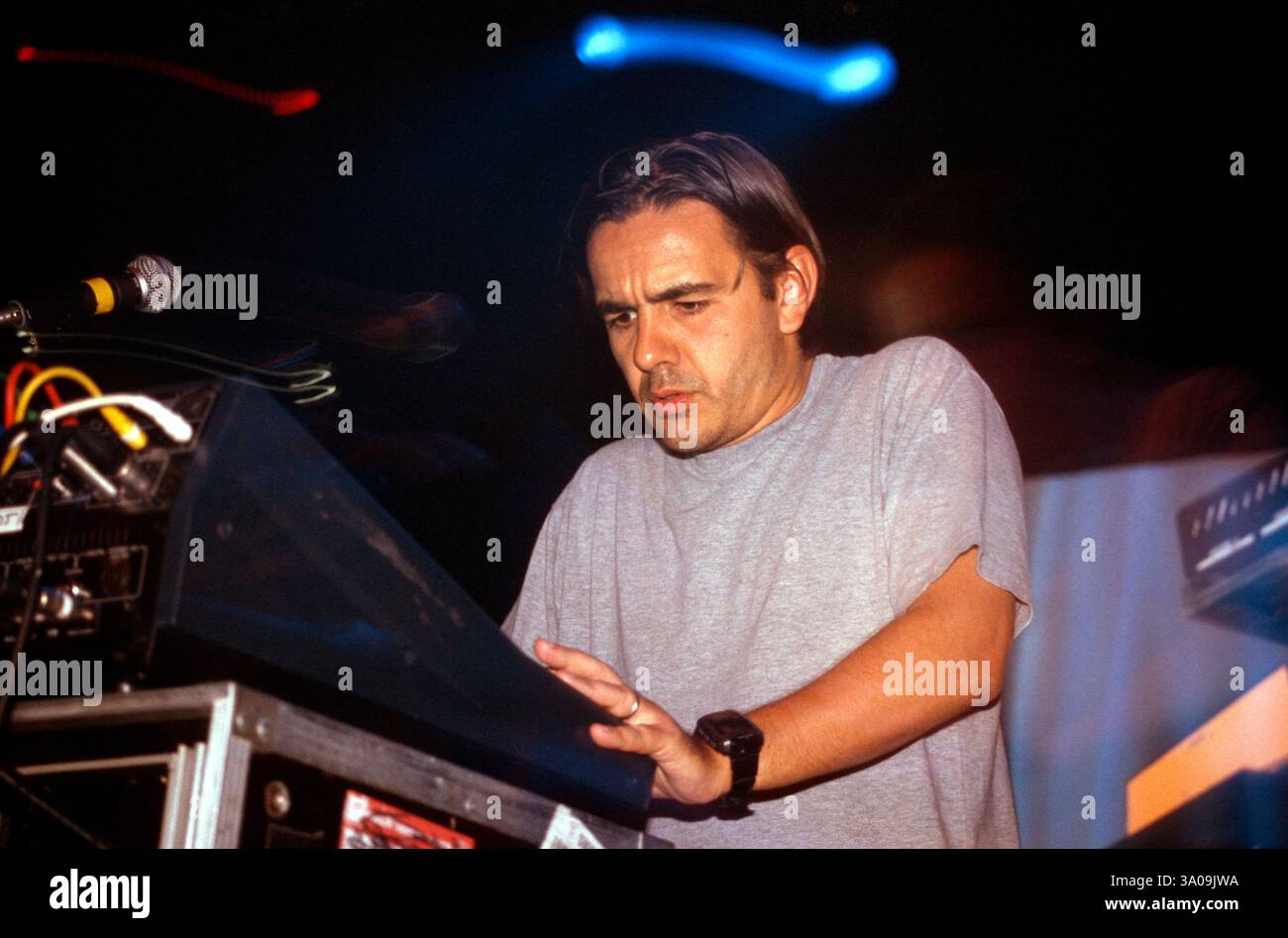 French DJ Laurent Garnier performing at the Astoria London, 5th April ...