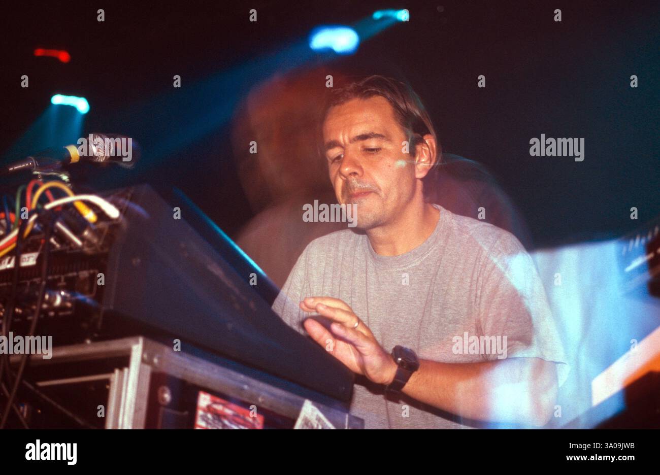 French DJ Laurent Garnier performing at the Astoria London, 5th April ...