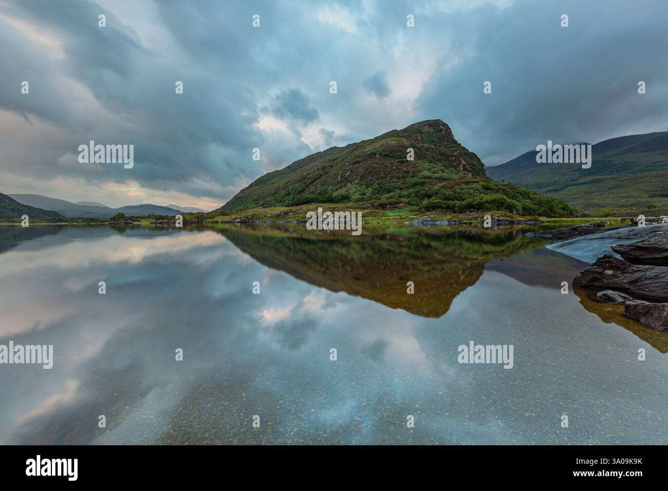 Beautiful reflections at Upper Lake, Killarney National Park, Kerry ...