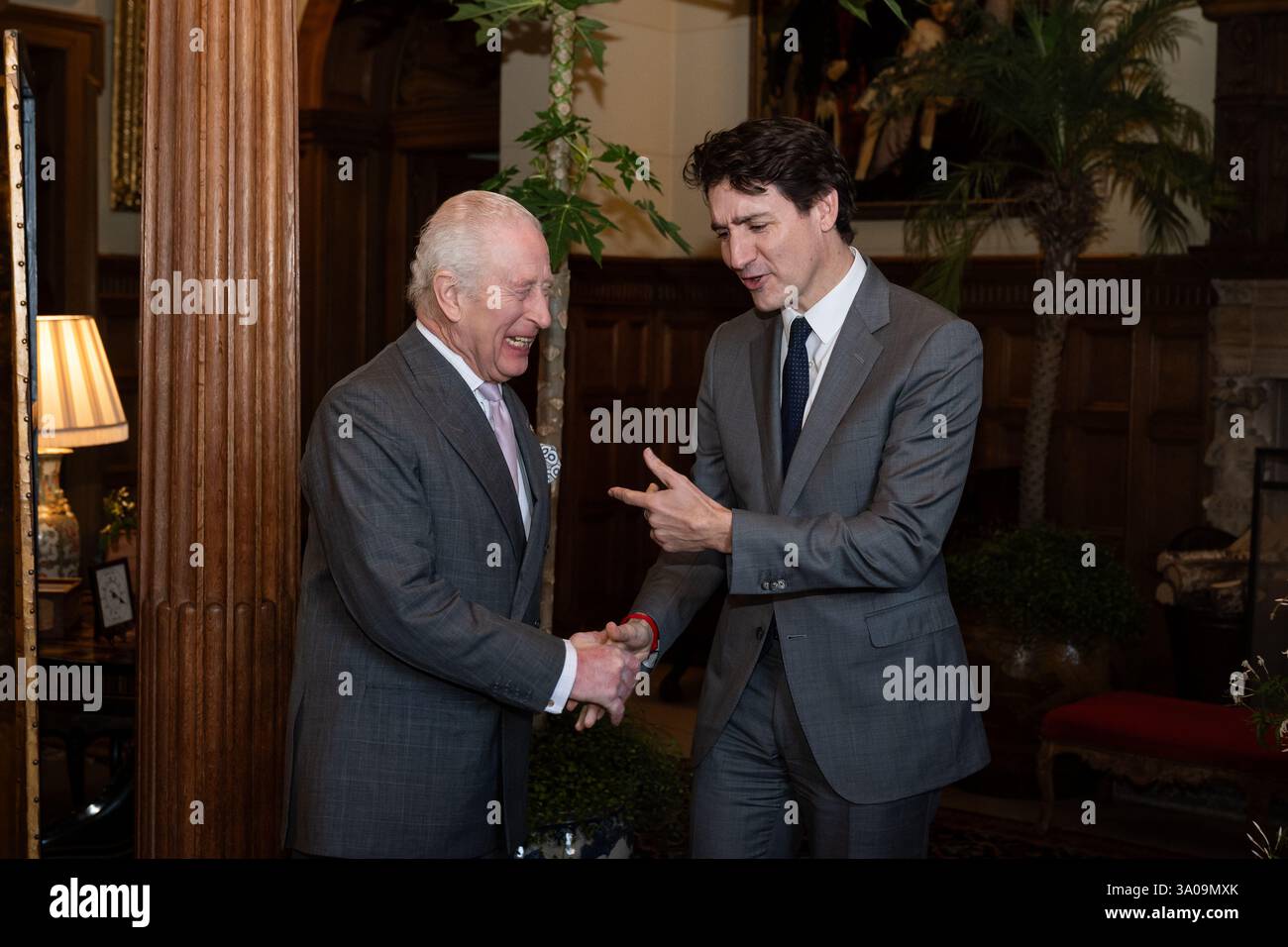 King Charles III meets Canadian Prime Minister Justin Trudeau at the ...