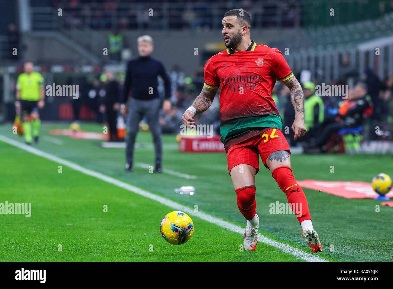 Kyle Andrew Walker of AC Milan seen in action during Serie A 2024/25 ...