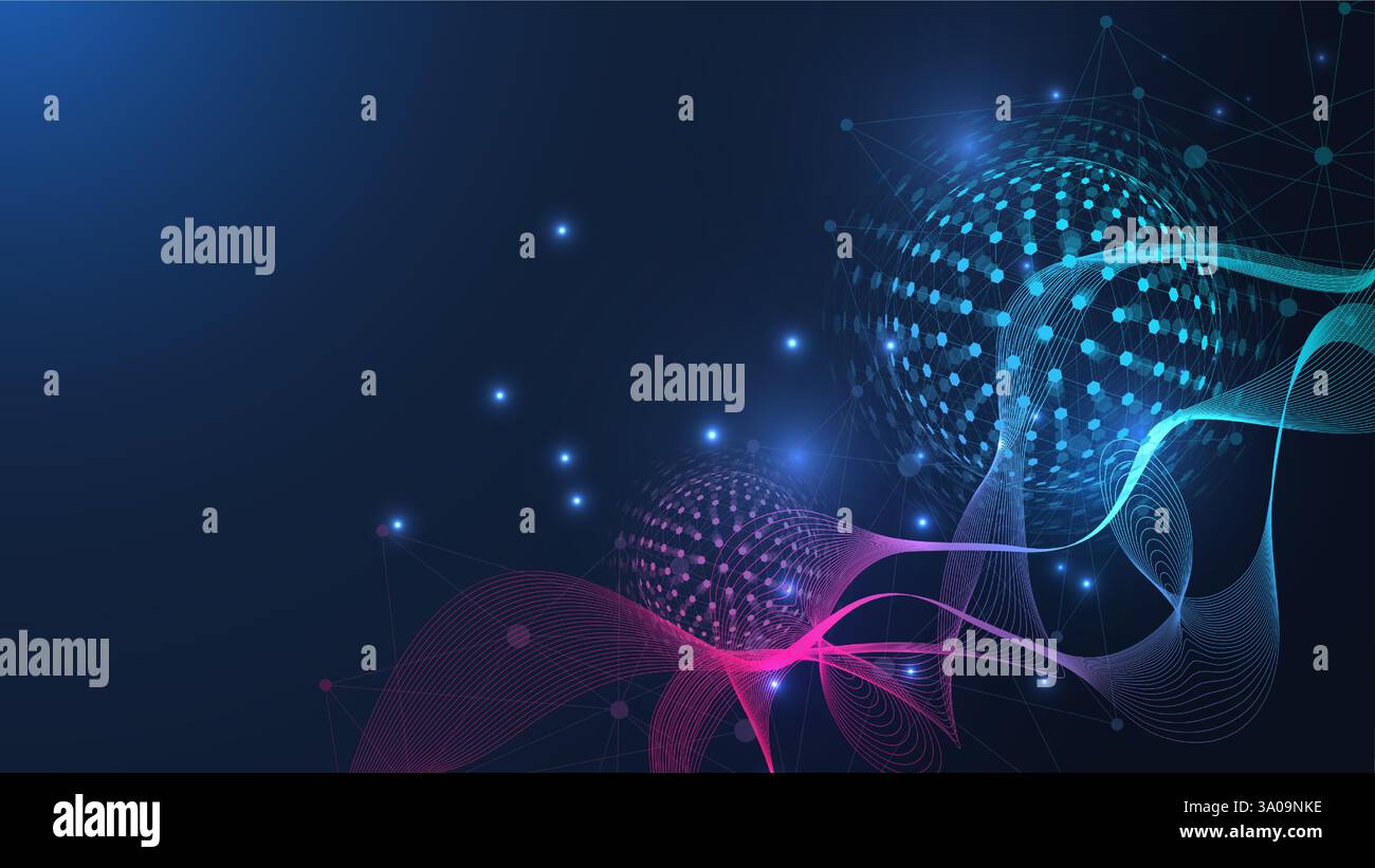 Quantum computing. Quantum processing. Artificial intelligence quantum ...