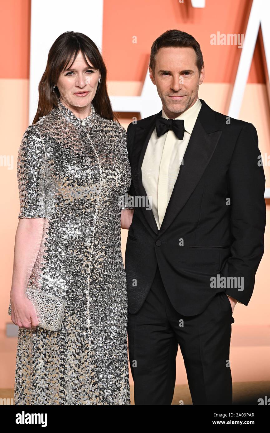 Los Angeles, USA. March 2nd, 2025. Emily Mortimer and Alessandro Nivola ...