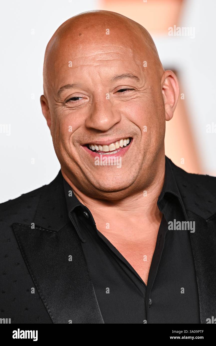 Los Angeles, USA. March 2nd, 2025. Vin Deisel arriving at the Vanity ...