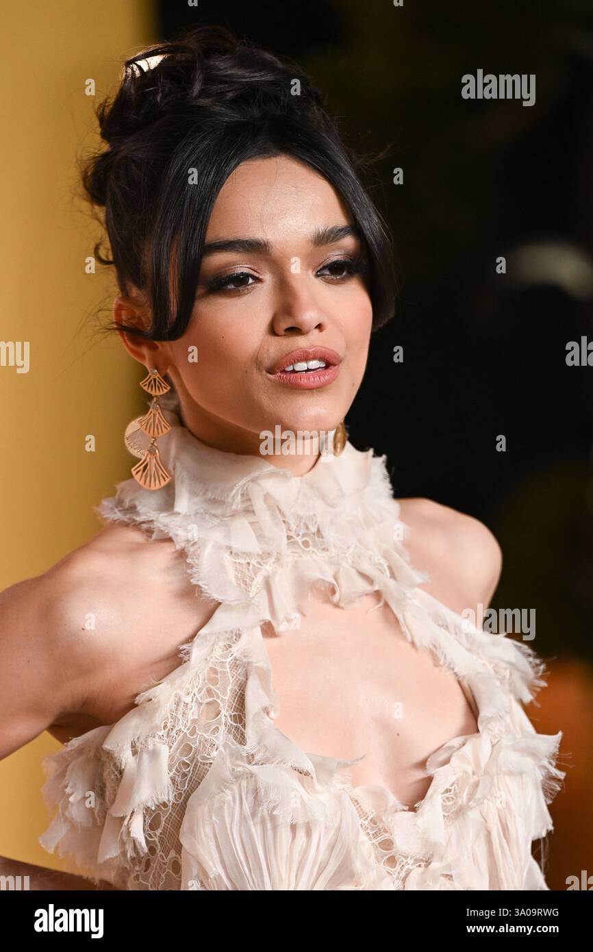 Los Angeles, USA. March 2nd, 2025. Rachel Zegler arriving at the Vanity Fair Oscar Party, Wallis ...