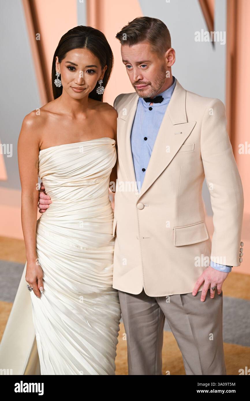 Los Angeles, USA. March 2nd, 2025. Brenda Song and Macaulay Culkin ...