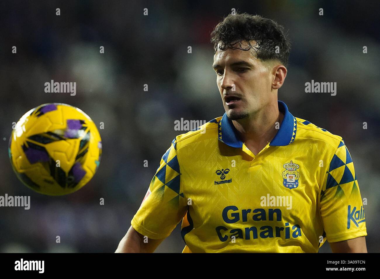 Madrid, Spain. 28th Feb, 2025. UD Las Palmas' Alex Munoz during La Liga ...