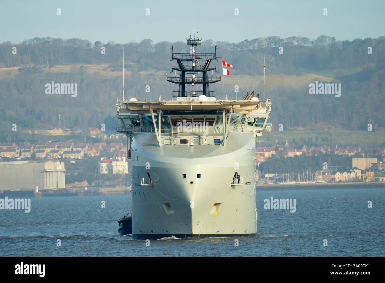 Edinburgh, Scotland, UK. 3rd March 2024. RFA Proteus arrives at Port of ...
