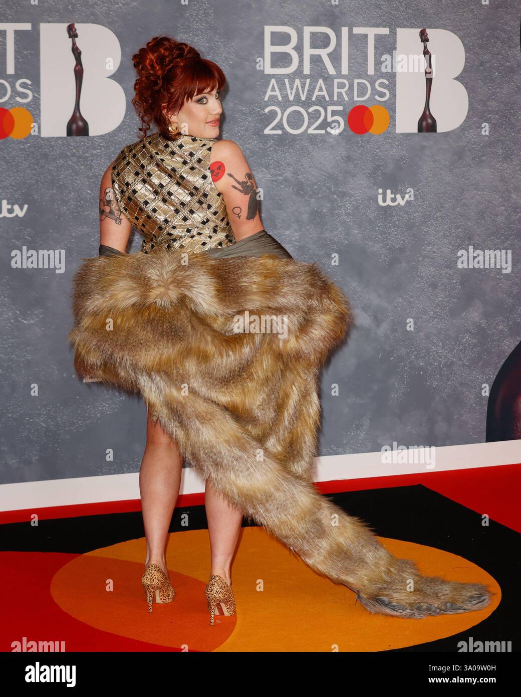 London, UK. 01st Mar, 2025. CMAT attends The BRIT Awards 2025 held at The O2 Arena, London ...