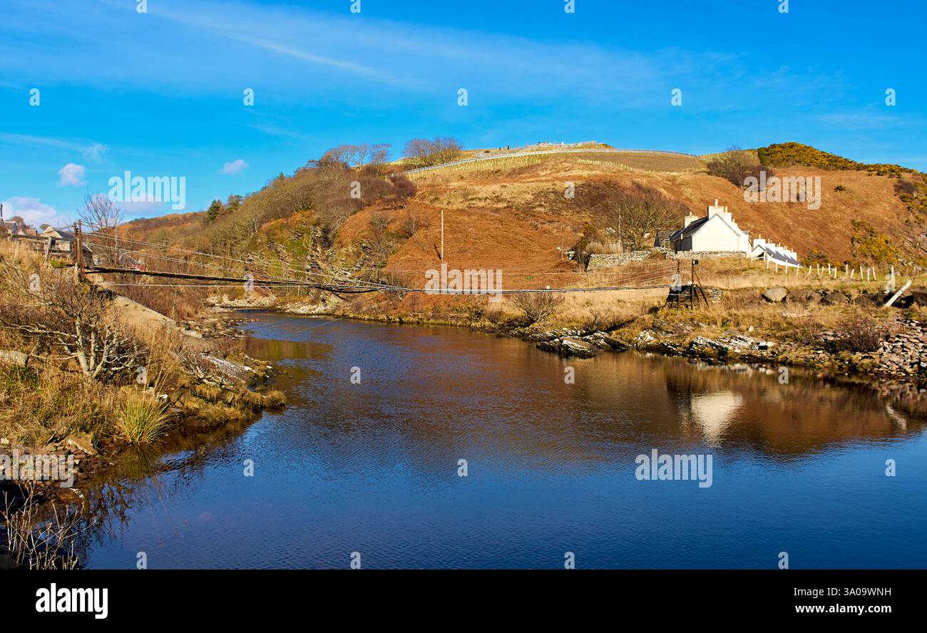 Berriedale Caithness Scotland Shore Cottages and the suspension ...