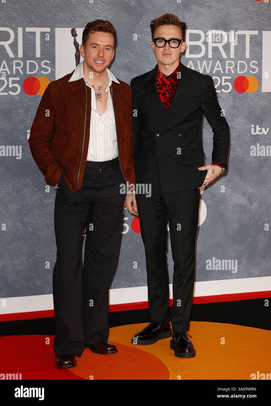 London, UK. 01st Mar, 2025. Tom Fletcher and Danny Jones attend The ...