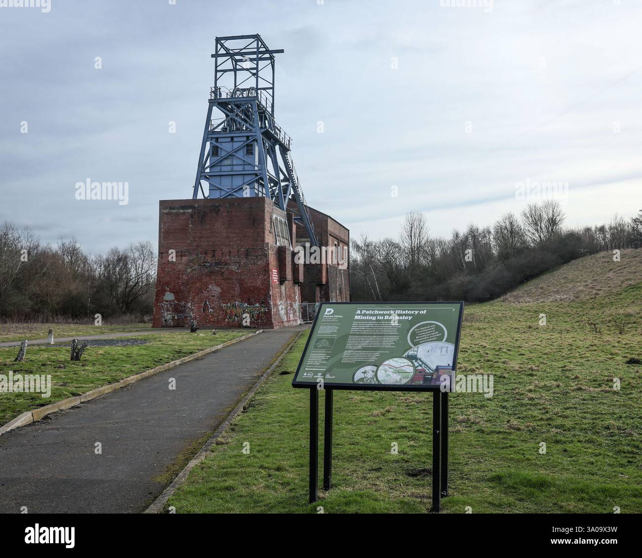 A general view of the pit winding gear and housing during the 40th ...