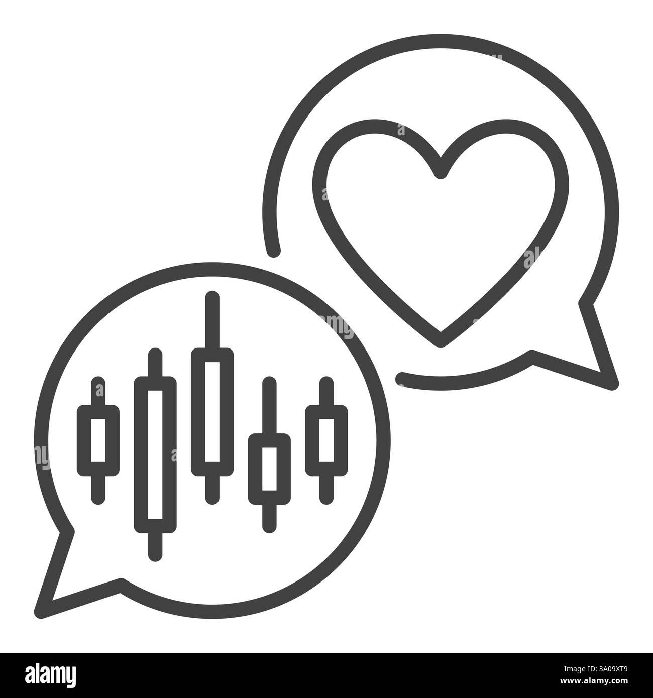 Message technical icon outline Black and White Stock Photos & Images ...