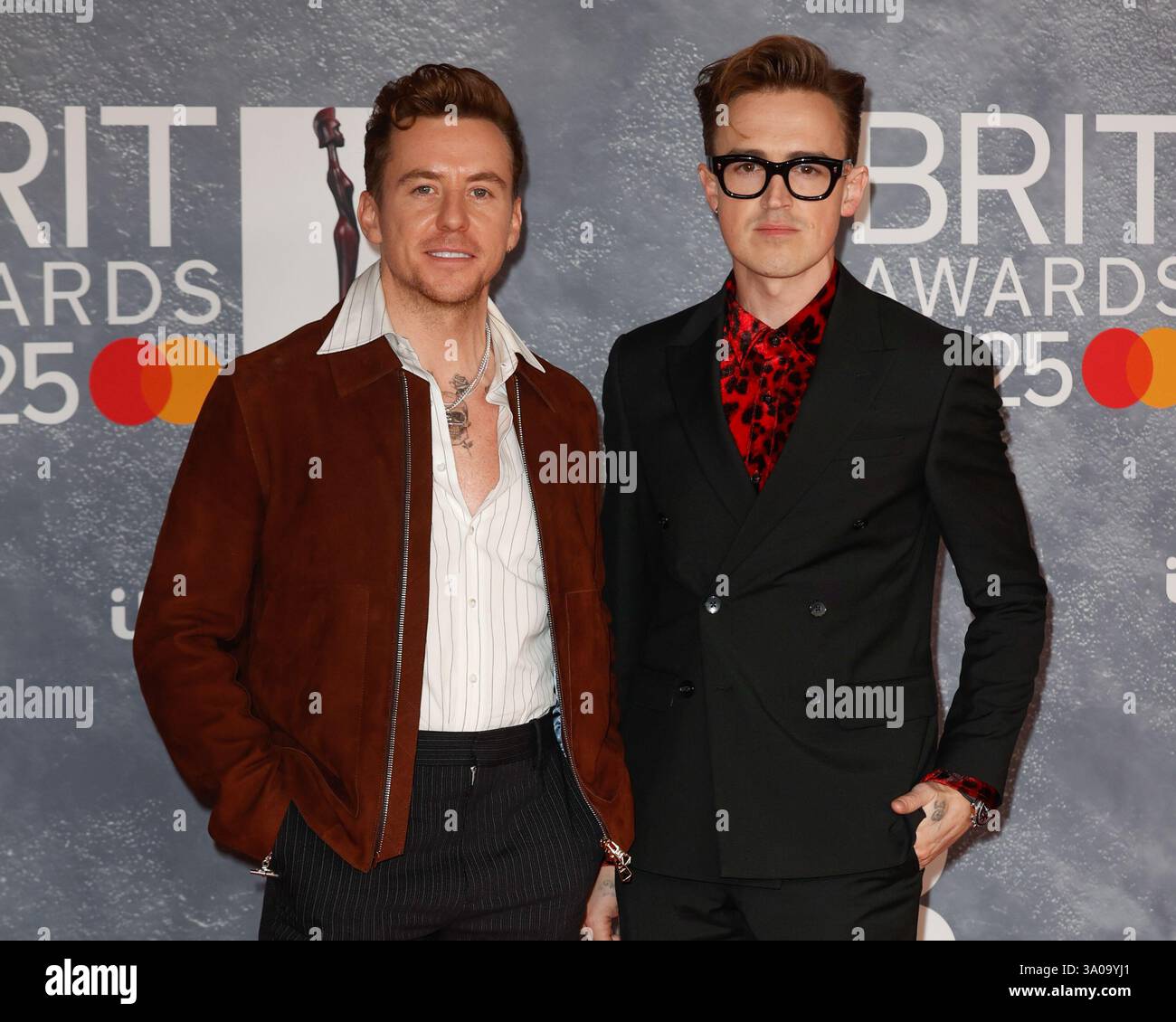 London, UK. 01st Mar, 2025. Tom Fletcher and Danny Jones attend The ...