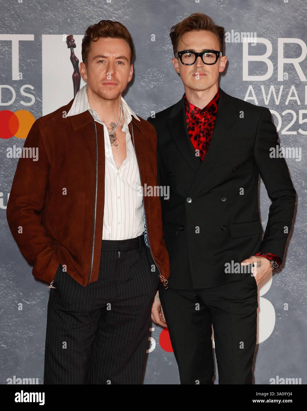 London, UK. 01st Mar, 2025. Tom Fletcher and Danny Jones attend The ...