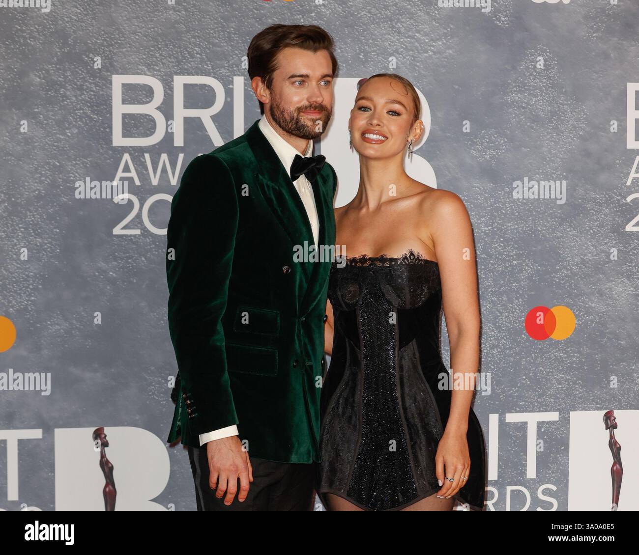 Jack Whitehall and Roxy Horner attend The BRIT Awards 2025 held at The ...