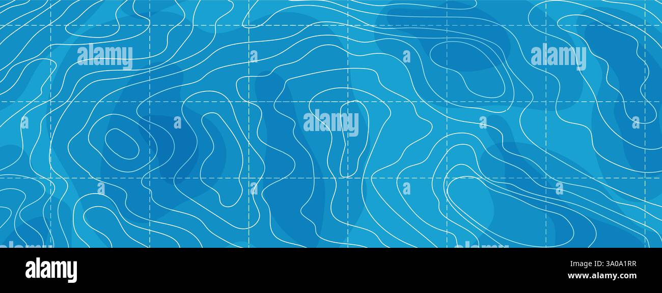 Topographic map lines retro geometric abstract relief tot view template ...