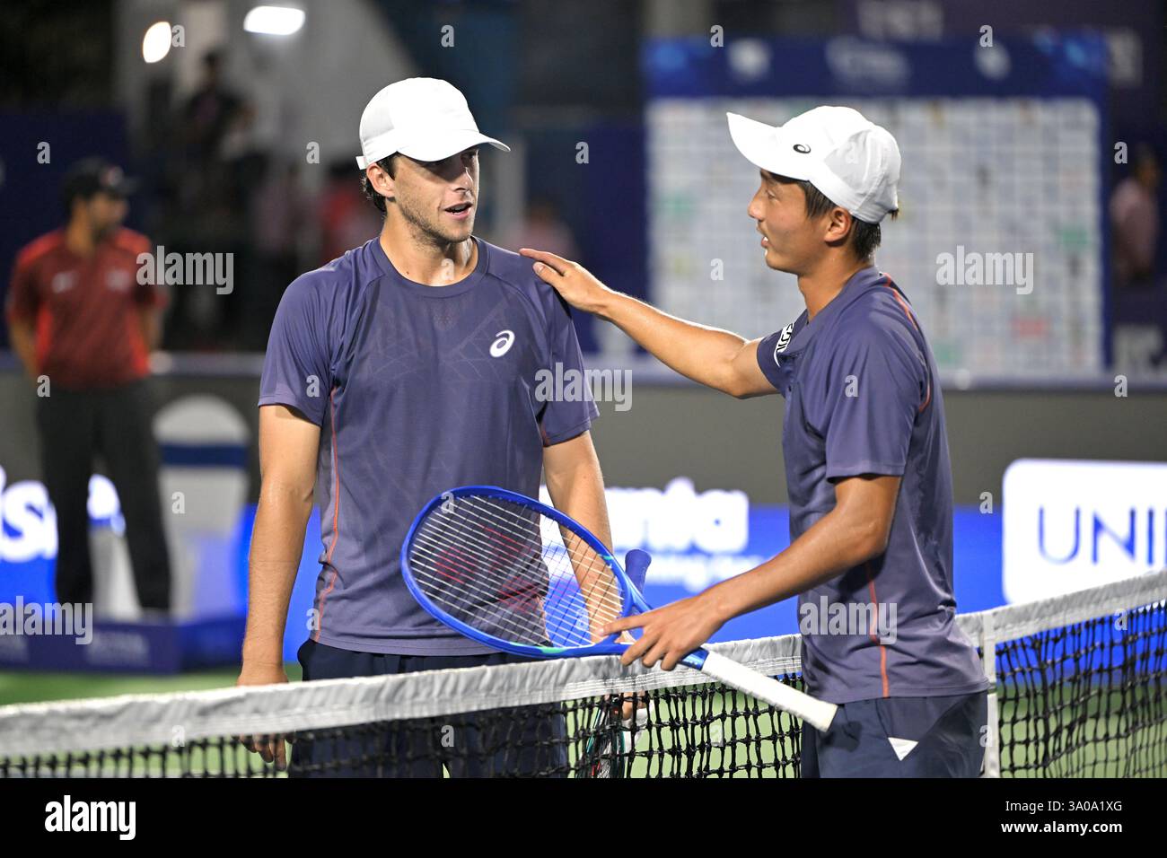 Bengaluru, India. 2nd March, 2025. American tennis player Brandon Holt ...
