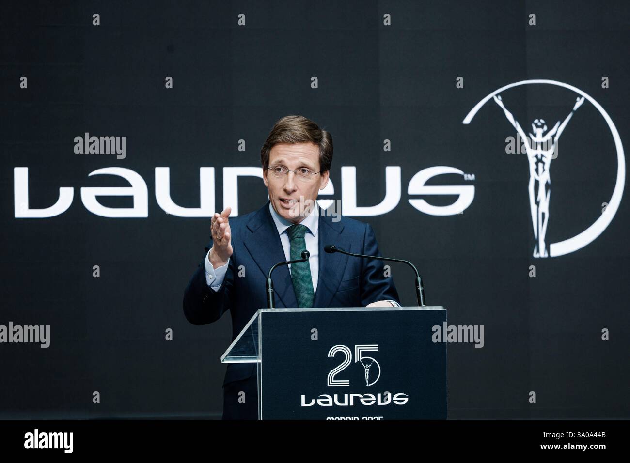 The mayor of Madrid, José Luis Martínez Almeida, speaks during the ...