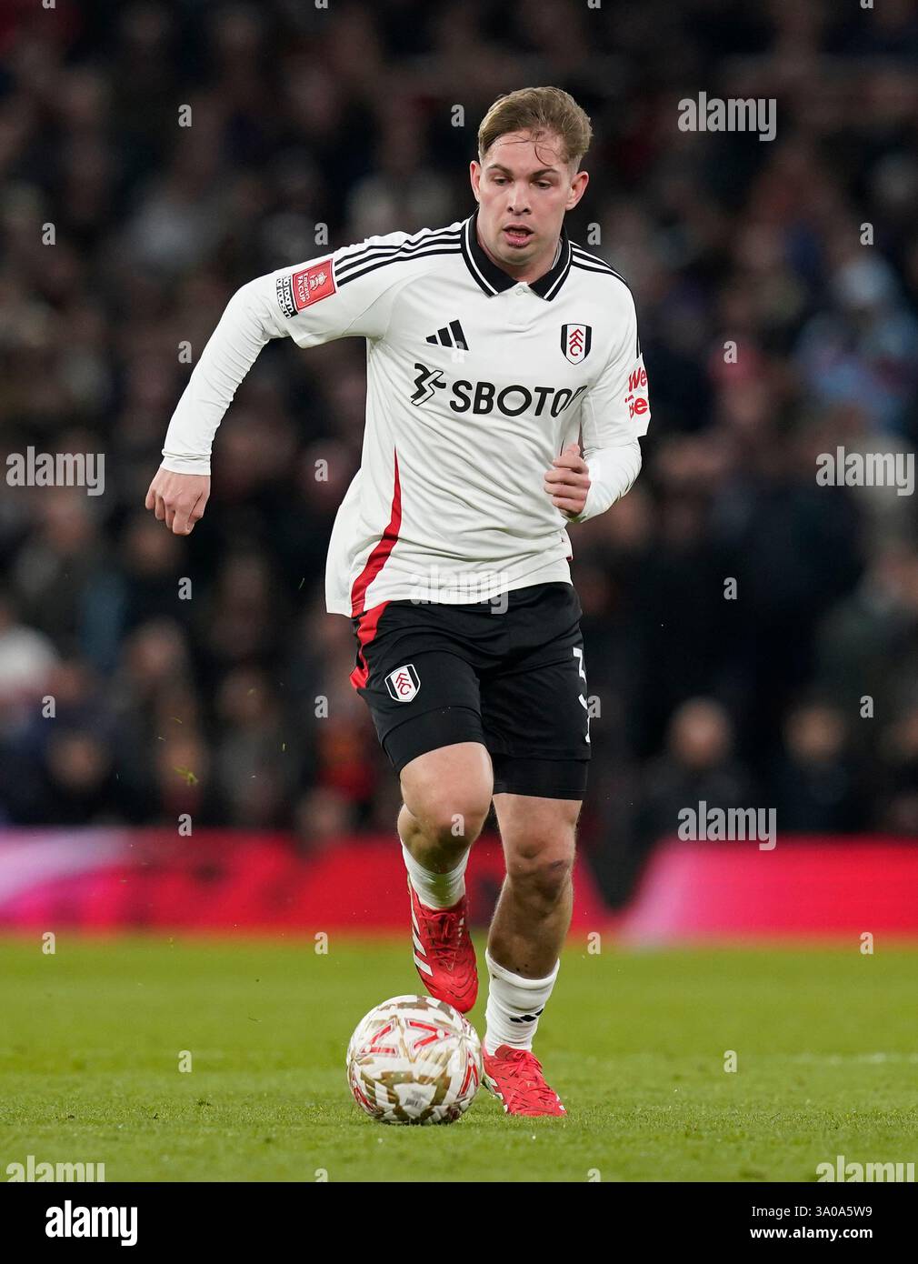 Manchester, UK. 2nd Mar, 2025. Emile Smith Rowe of Fulham during the FA ...