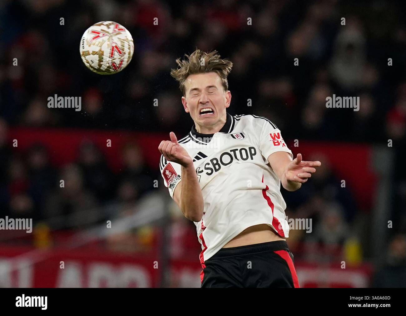 Manchester, UK. 2nd Mar, 2025. Sander Berge of Fulham during the FA Cup ...
