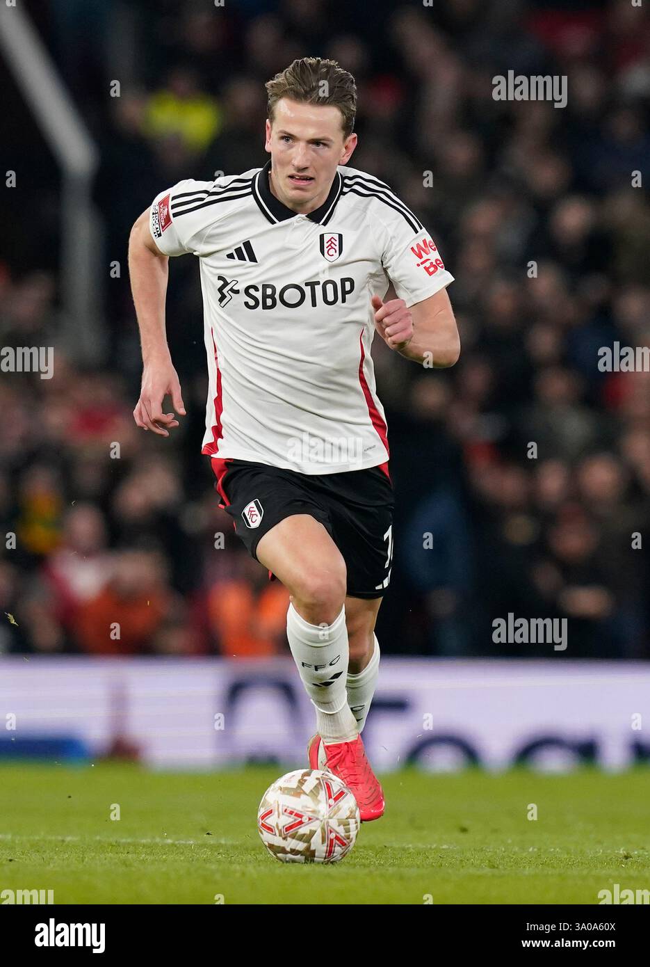 Manchester, England, 2nd March 2025. Sander Berge of Fulham during the ...