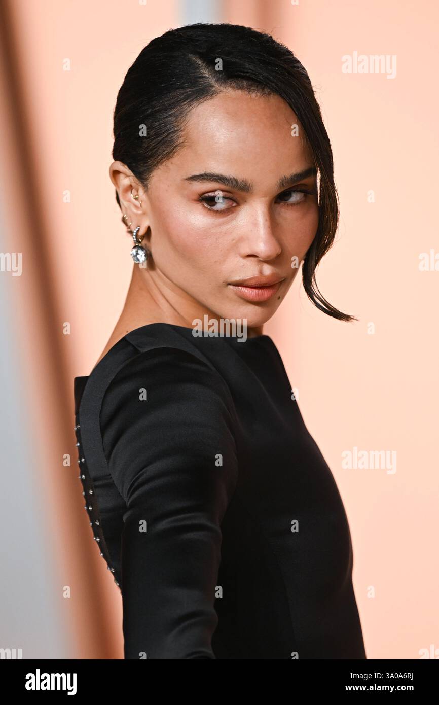 Los Angeles, USA. March 2nd, 2025. Zoe Kravitz arriving at the Vanity ...