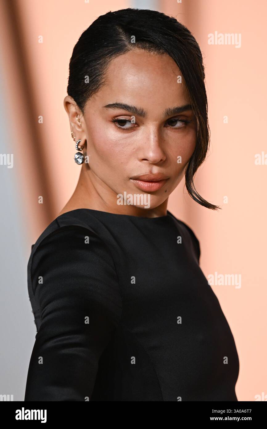 Los Angeles, USA. March 2nd, 2025. Zoe Kravitz arriving at the Vanity ...