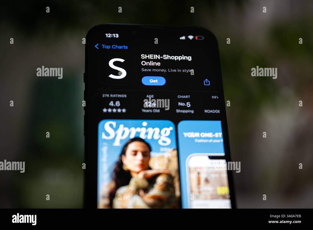 Poland. 3rd Mar, 2025. In this photo illustration a Shein app logo seen ...