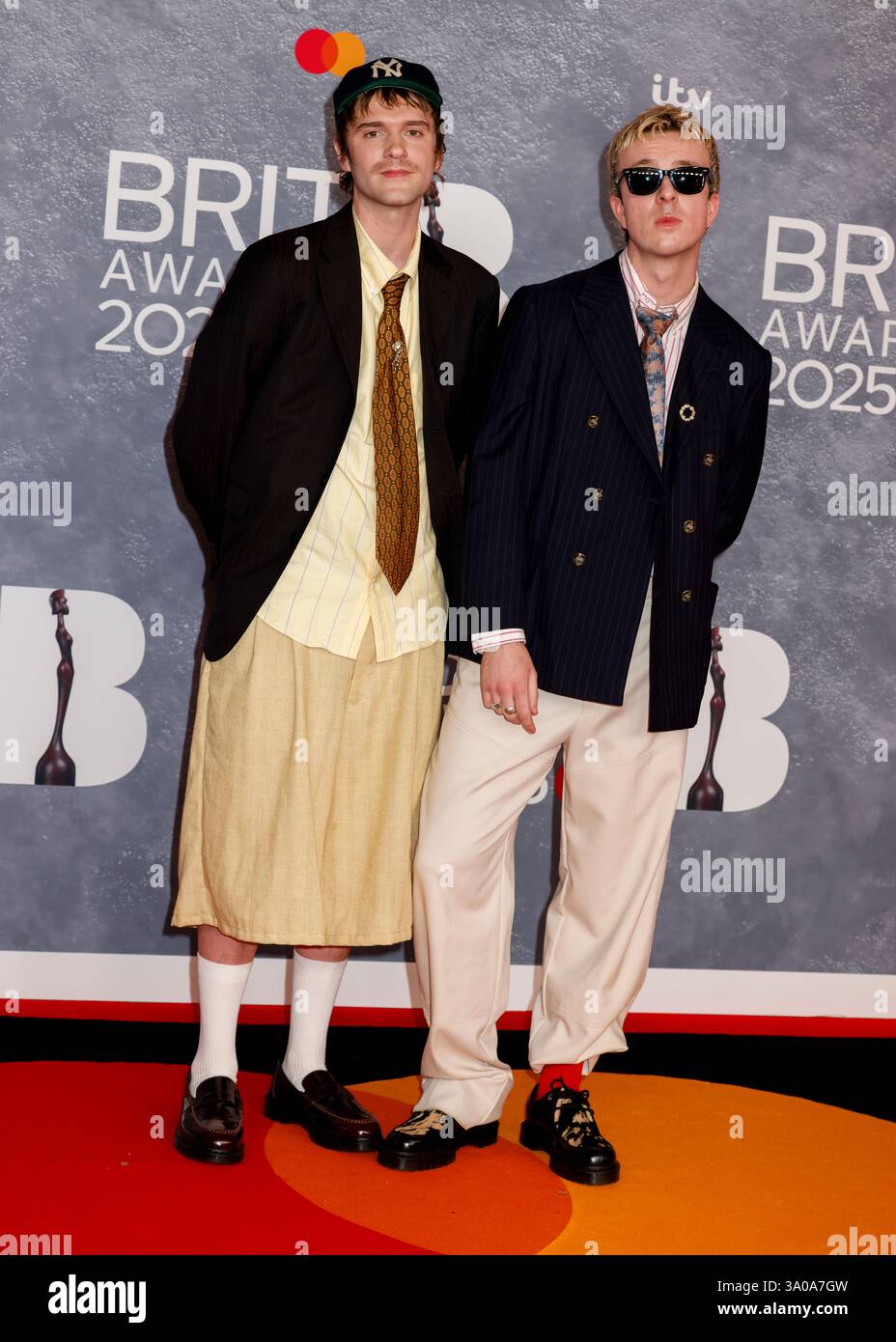Scott Verrill and Oli Fox of Good Neighbours attend The BRIT Awards ...