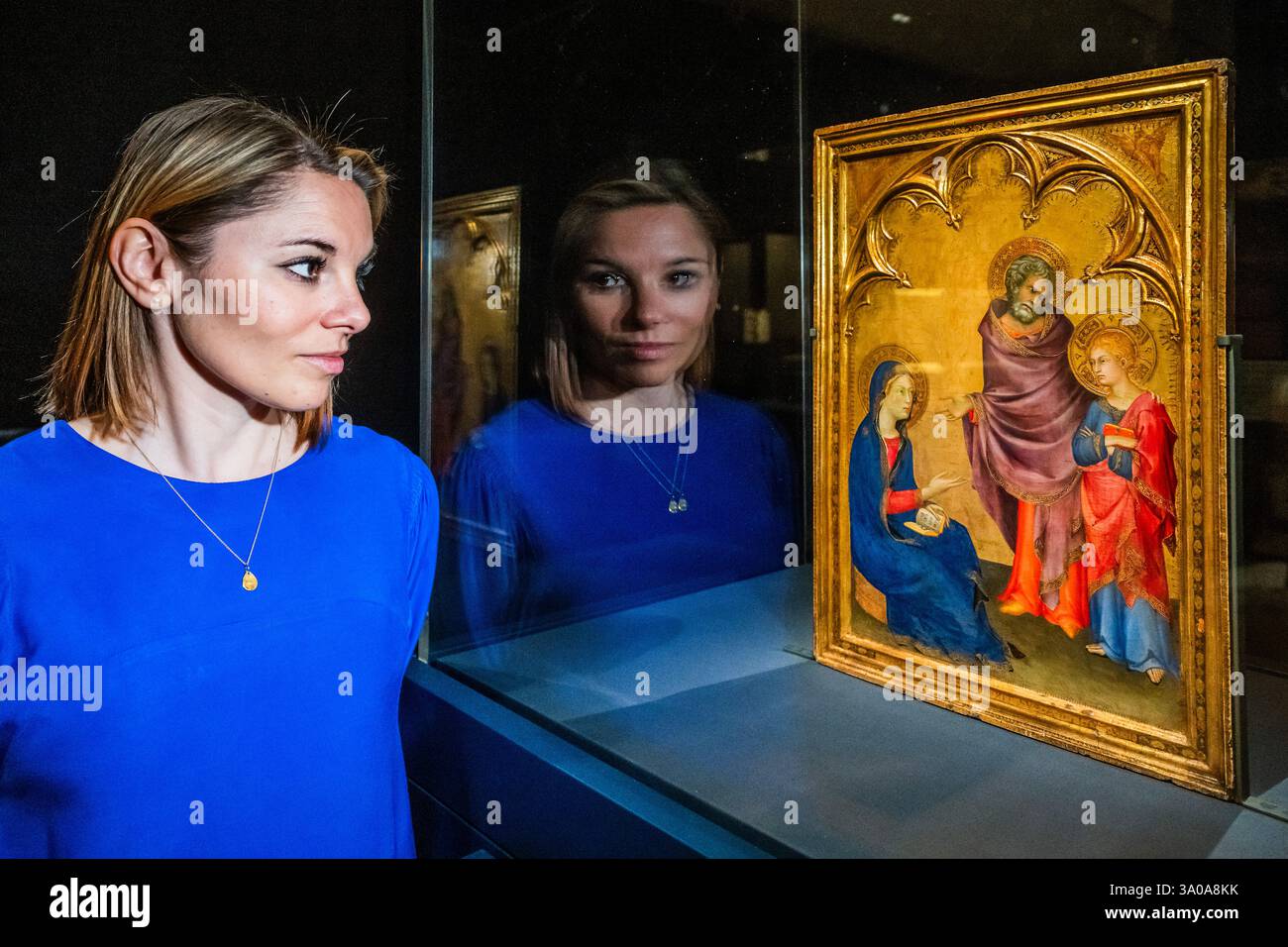 London, UK. 3 Mar 2025. Simone Martini, Christ Discovered in the Temple, 1342 - Siena: The Rise ...