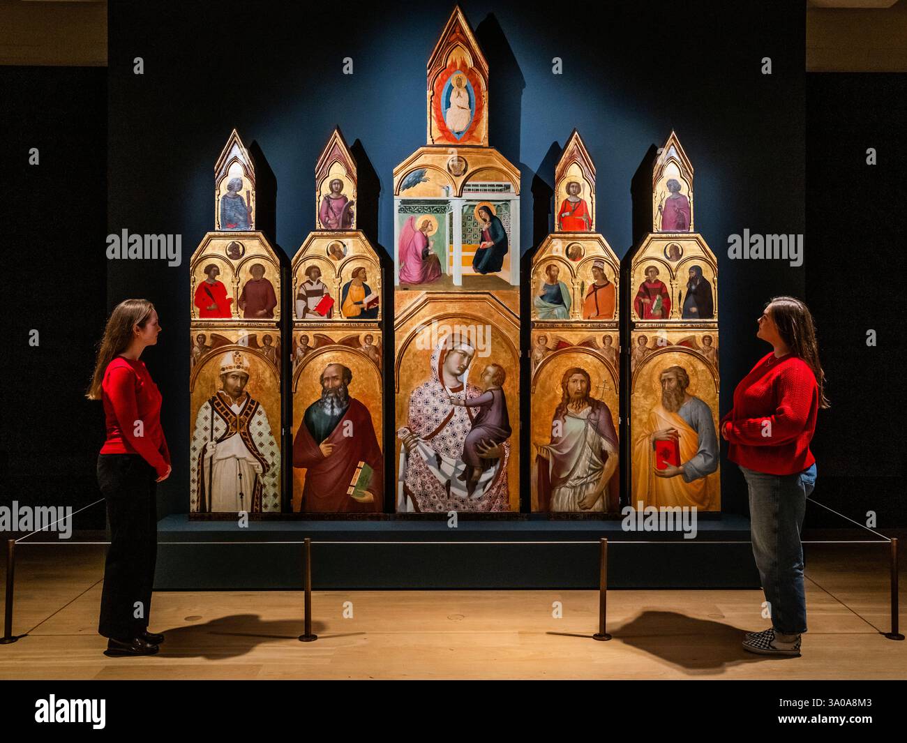 London, UK. 3rd Mar, 2025. Pietro Lorenzetti, Pieve Polyptych, about ...