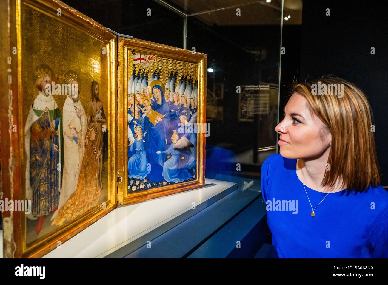 London, UK. 3rd Mar, 2025. Richard II presented to the Virgin and Child ...
