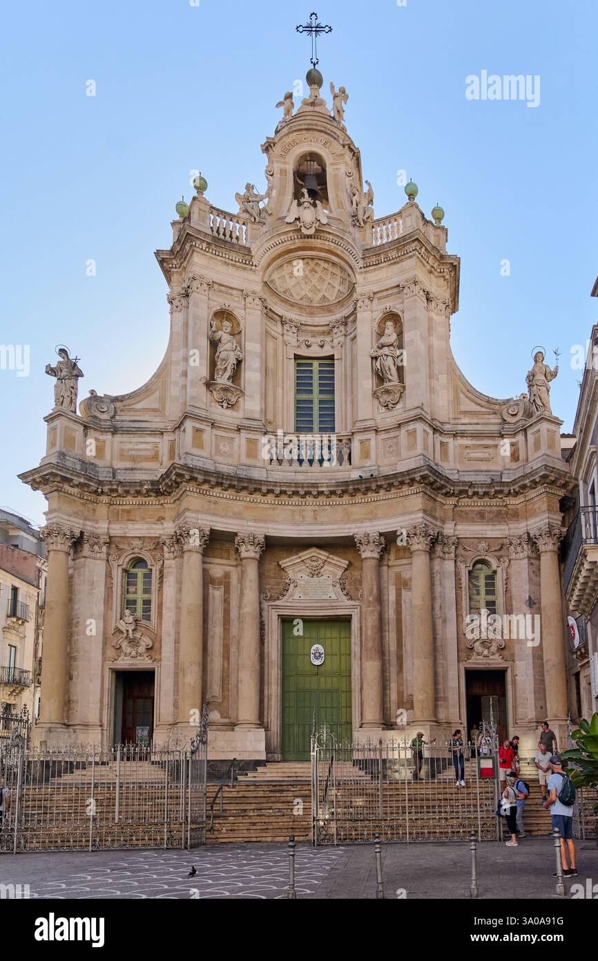 Catania. Italy - March 03, 2025: The stunning Santa Maria dell ...