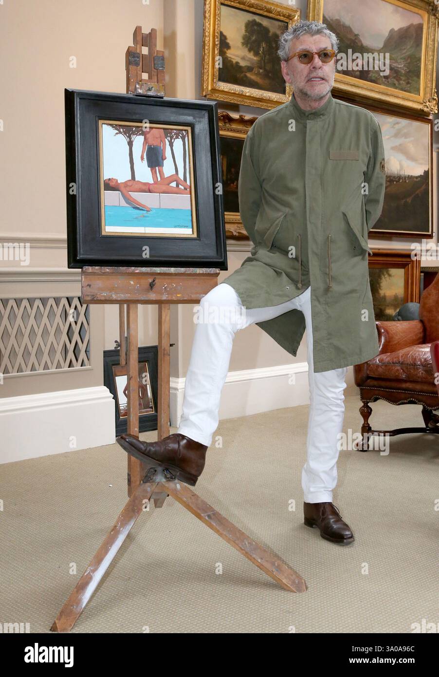 File photo dated 20/05/14 of artist Jack Vettriano at Bonhams in ...