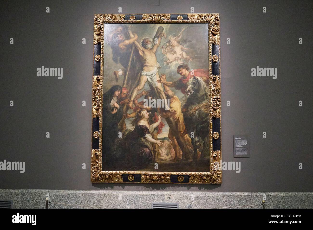 Attendees at the presentation of Rubens' painting 'The Martyrdom of St ...
