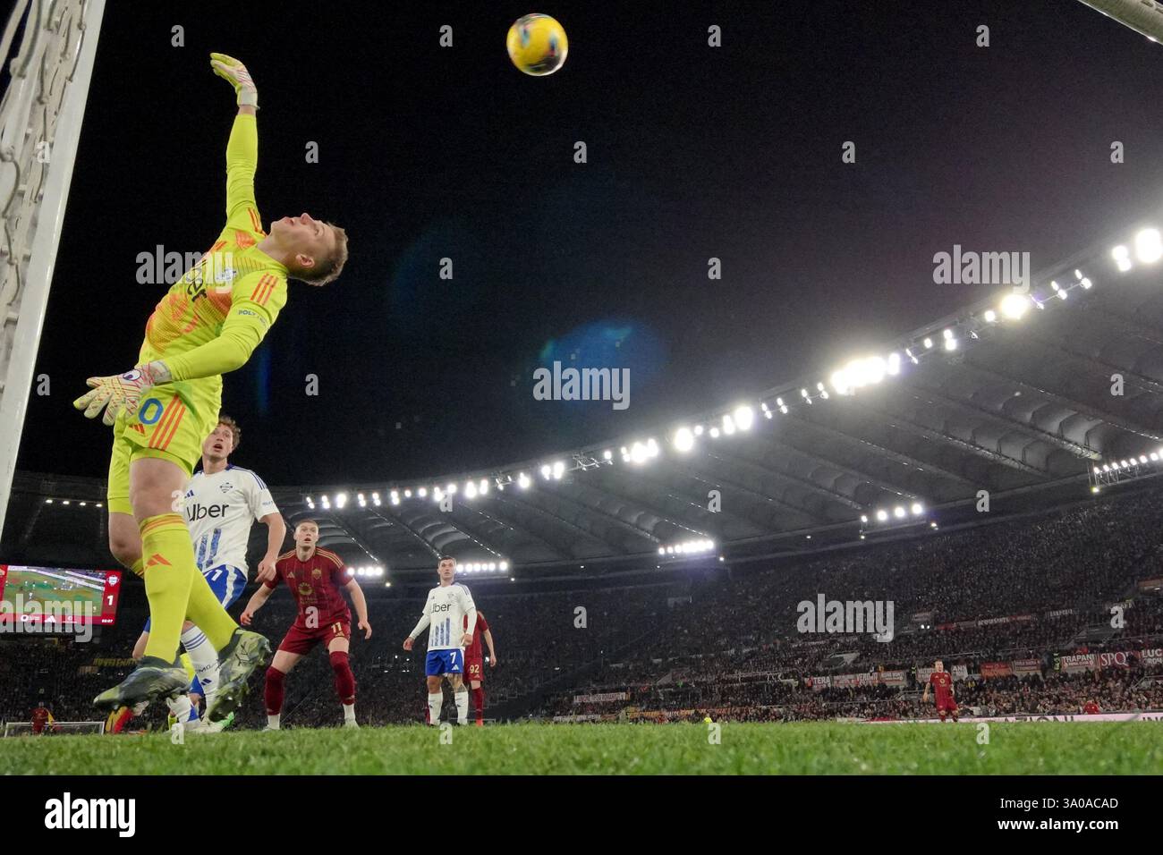 Roma’s Alexis Saelemaekers gol during the Serie A EniLive soccer match ...