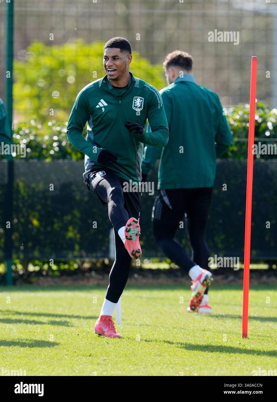 Aston Villa's Marcus Rashford during a training session at Bodymoor ...