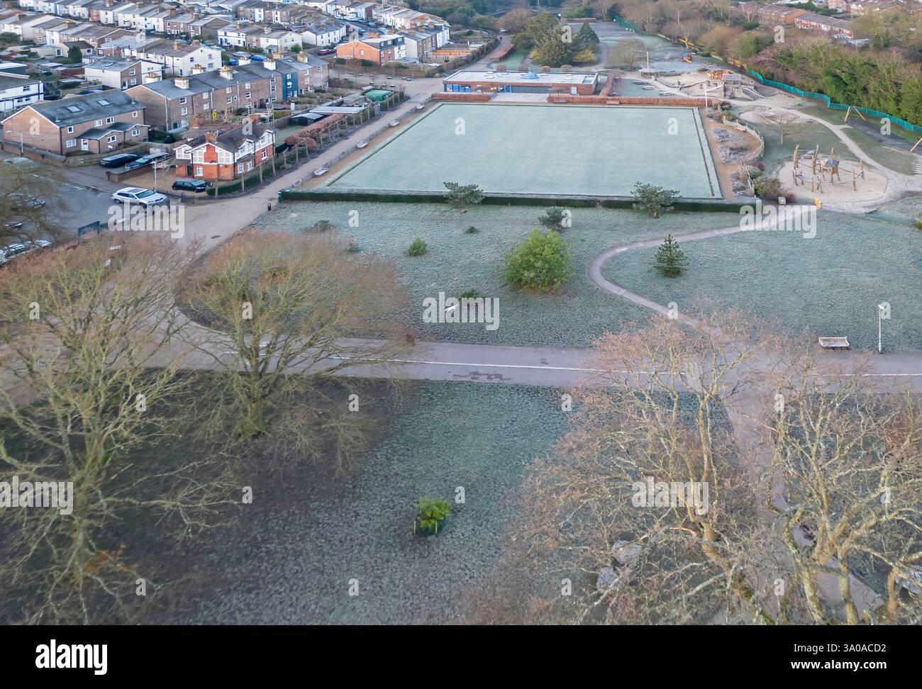 aerial view of grovesnor and hilbert park dating from 1889 in the ...