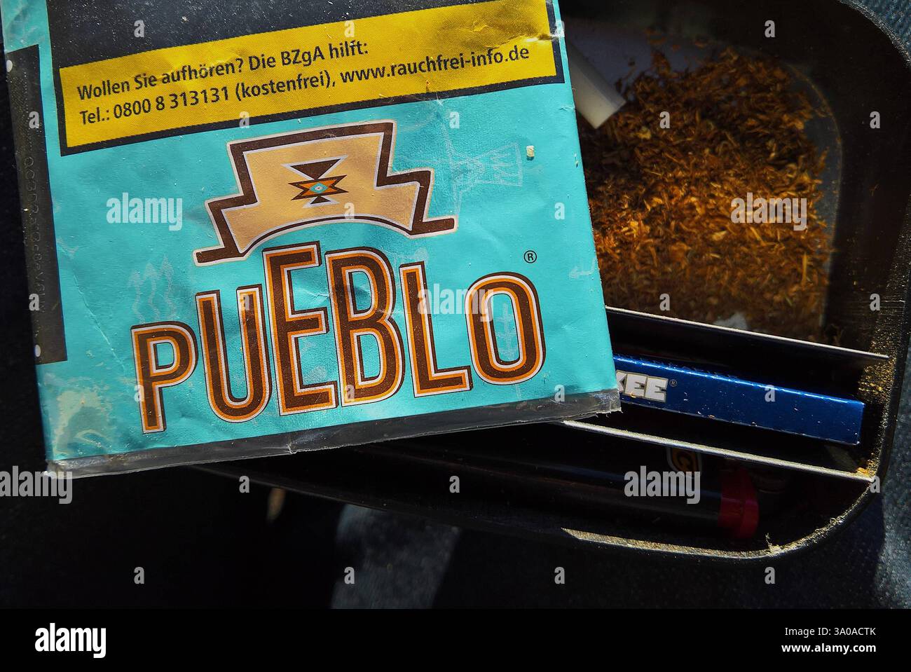 Pueblo Tabak, blauer Drehtabak für Zigaretten. Pueblo Feinschnitt-Tabak ...