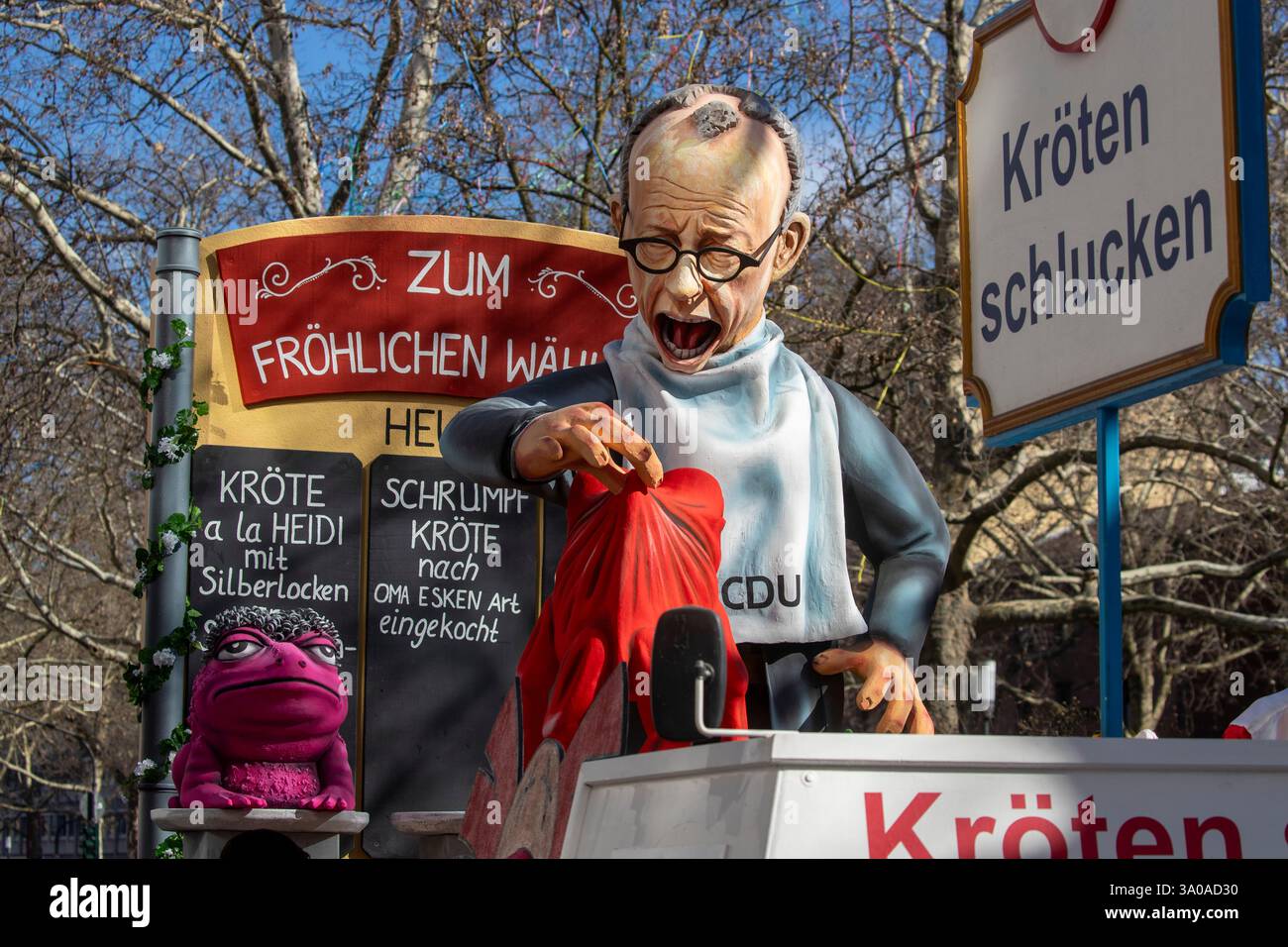 Mainz, Germany. 03rd Mar, 2025. Floats looking back on the 2025 ...