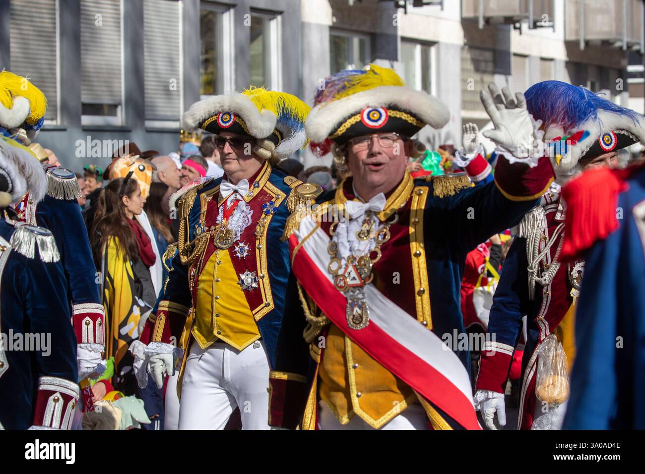 03 March 2025, Rhineland-Palatinate, Mainz: The carnival jesters ...