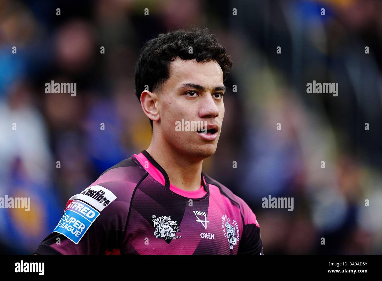 Castleford Tigers' Daejarn Asi during the Betfred Super League match at ...