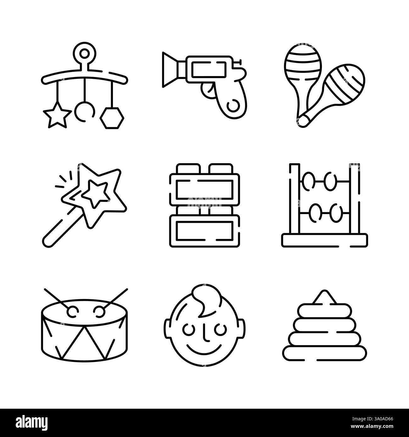 Get your hands on this beautifully designed toys icons set, ready to ...